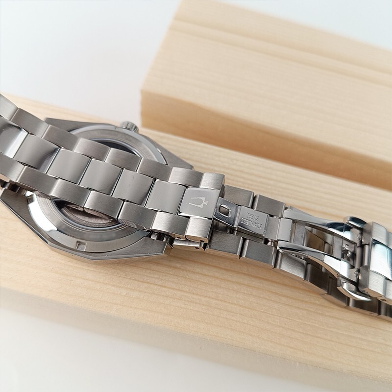 Bulova Surveyor Classic Men's Green Dial 96B429 Automatic Chronograph ...