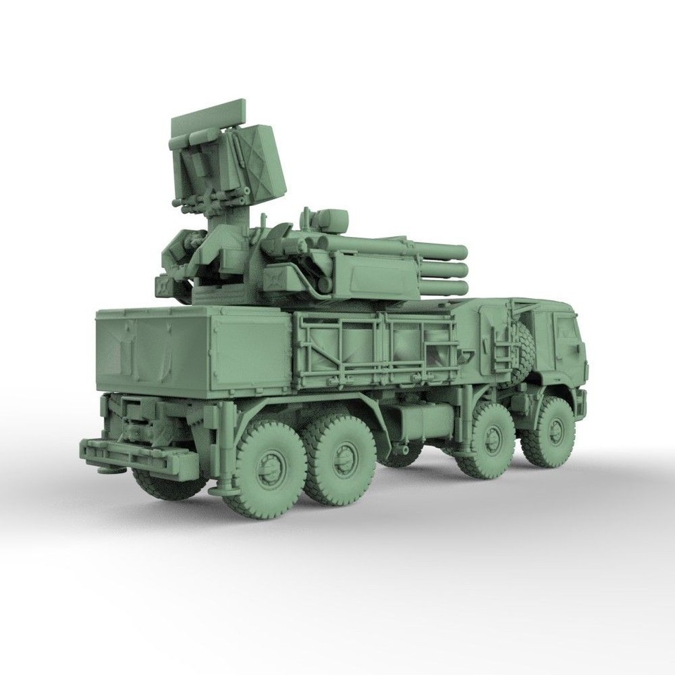 SSMODEL 1/100 Military Model Kit Soviet Pantsir-S1 Air Defence Armoured ...