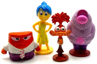 INSIDE OUT 2 Figure Play Set DISNEY PVC TOY Joy ANXIETY Anger ...