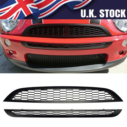 2Pcs Front Grille Kit Matte Black For Mini One & Cooper R50 R52 R53 ...