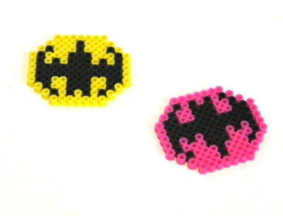 Perler Beads DC Comics Batman Logo Keychain or Magnet | eBay