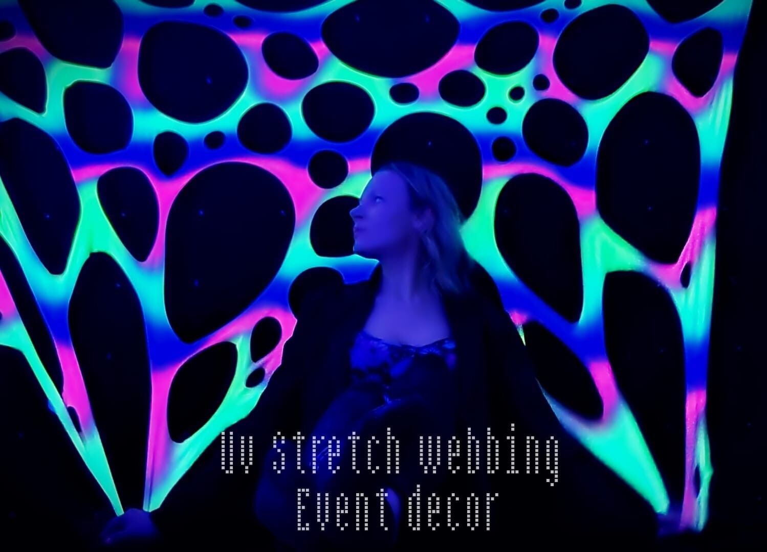 UV Event Decor , Black Light Party, Neon Glow , Stretch Decor, Dj ...