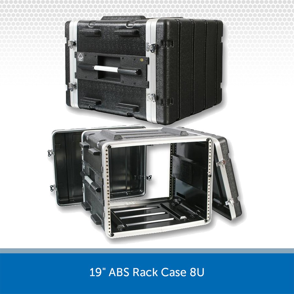 19" ABS Rack Case | 2U 3U 4U 6U 8U 10U | Flight Case Rack Mount ...