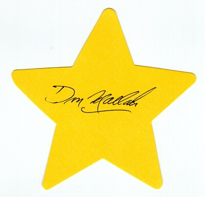 Don Mallick NASA Test Pilot Hand Signed Autograph 5" Star | eBay