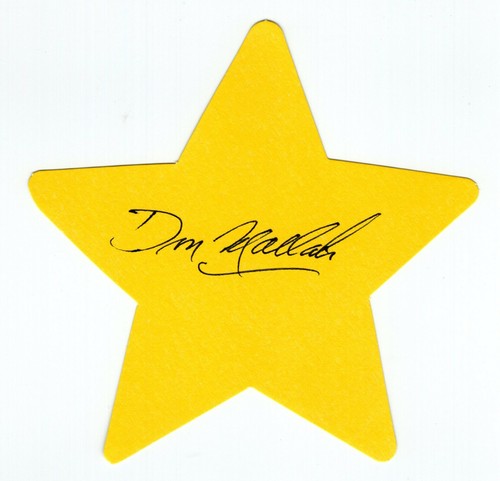 Don Mallick NASA Test Pilot Hand Signed Autograph 5" Star | eBay