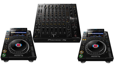 (2) Two Pioneer DJ CDJ-3000 DJMultiplayer + (1) One DJM-V10 6-ch DJ ...