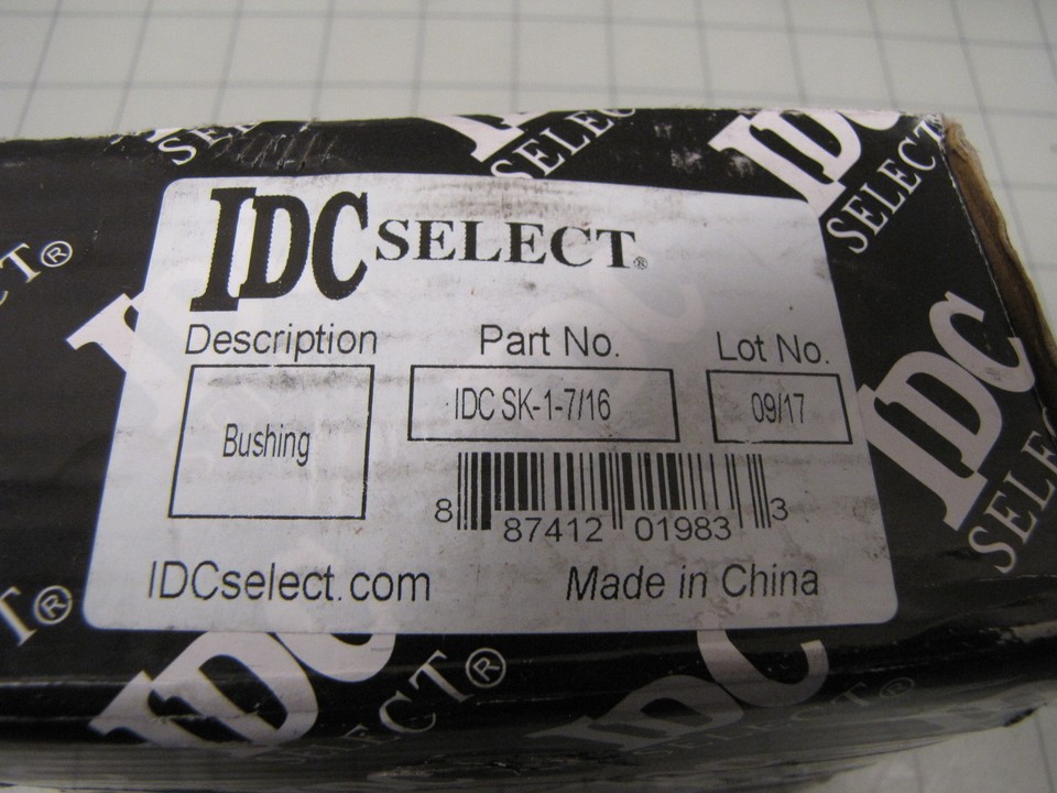 IDC Select IDC SK-1-7/16 Quick Disconnect Bushing NEW | eBay