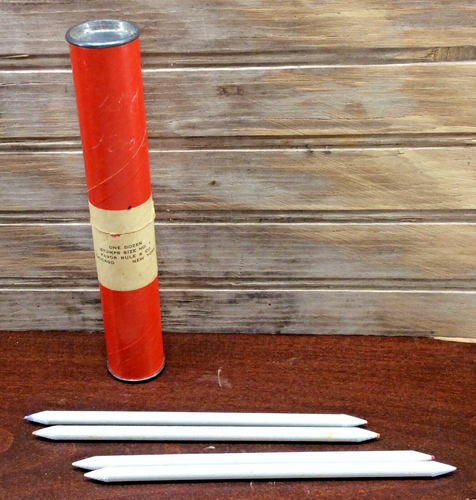 Vtg MCM Practical Paper Art Stump Pencils Blending Stumps Tree Stakes ...