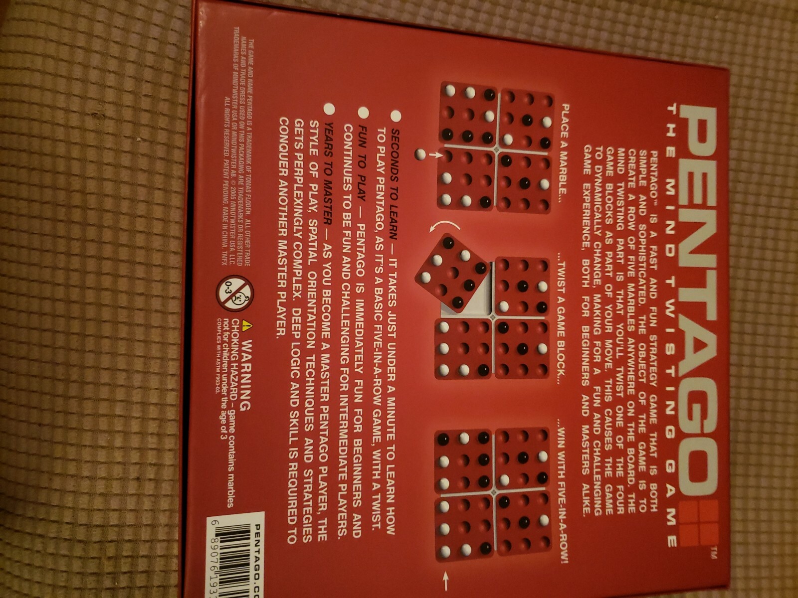 Pentago "The Mind Twisting Game" Strategy Board Game | eBay