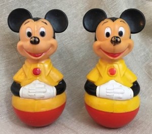 Vintage Disney Mickey Mouse Round Bottom Toy Rattle | eBay