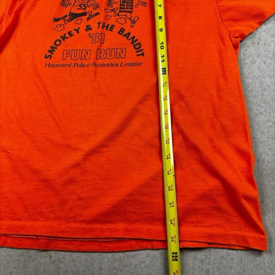Vintage 1981 Smokey And The Bandit Fun Run T-shirt Hanes 50/50 Single ...