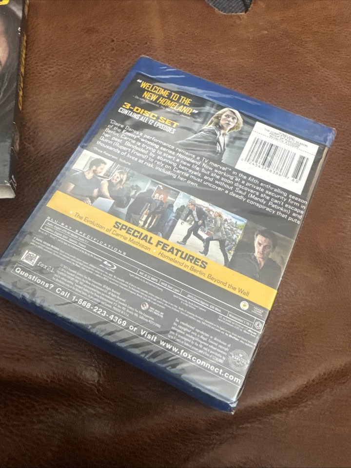 Homeland The Complete Fifth Season Blu-ray Set Claire Danes Rupert ...