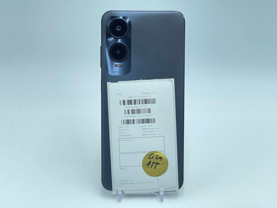 Coosea Verge 64GB SL219A (AT&T) Blue CrkGls, BdLCD (E-0059) | eBay