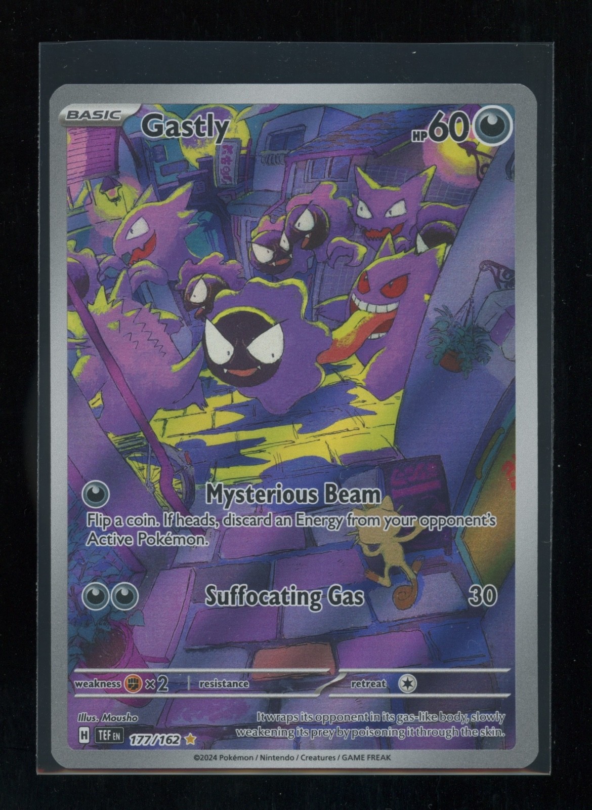 Gastly 2024 Scarlet & Violet: Temporal Forces #177/162 Illustration ...