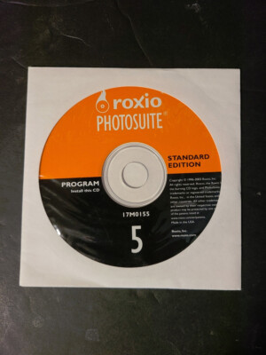 Roxio Photosuite Program Standard Edition 5 for PC Software CD Disc | eBay