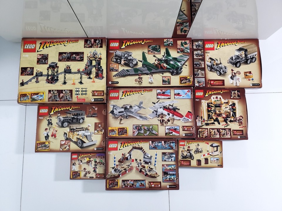 LEGO Indiana Jones Collection 7620 7621 7622 7195 7197 7198 7199 7682 ...