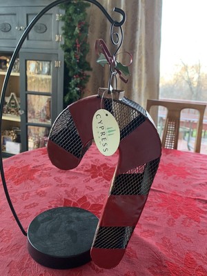 Unique Cypress Home ~ Holiday Hanging Rustic Metal Candy Cane Cork Cage ...