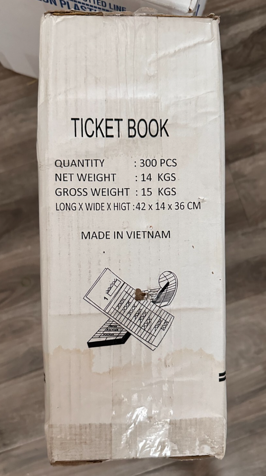Nail Salon Ticket Check Book 100 ct/book - 300 books / Box | eBay