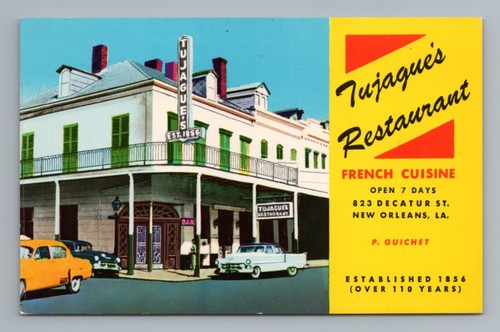Tujague's Restaurant New Orleans Established 1856 Vintage Postcard | eBay