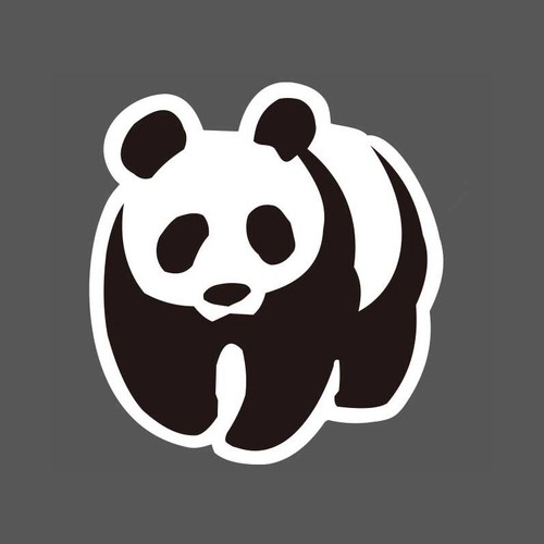 3pcs WWF Logo Giant Panda Vinyl Sticker Skate Laptop Phone 6x7cm Z0021 ...