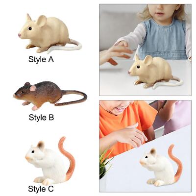 Mice Toy Model Fake Rat Pranks Props Toy Educational Simulation Animals ...