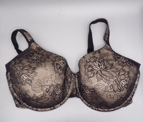 Bali Black Lace Full Coverage Underwire Bra 40DDD 40 DDD RN 15763 | eBay