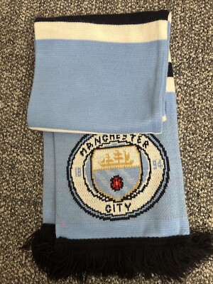 manchester city scarf reversible football Emblem On Both Sides 2025 | eBay
