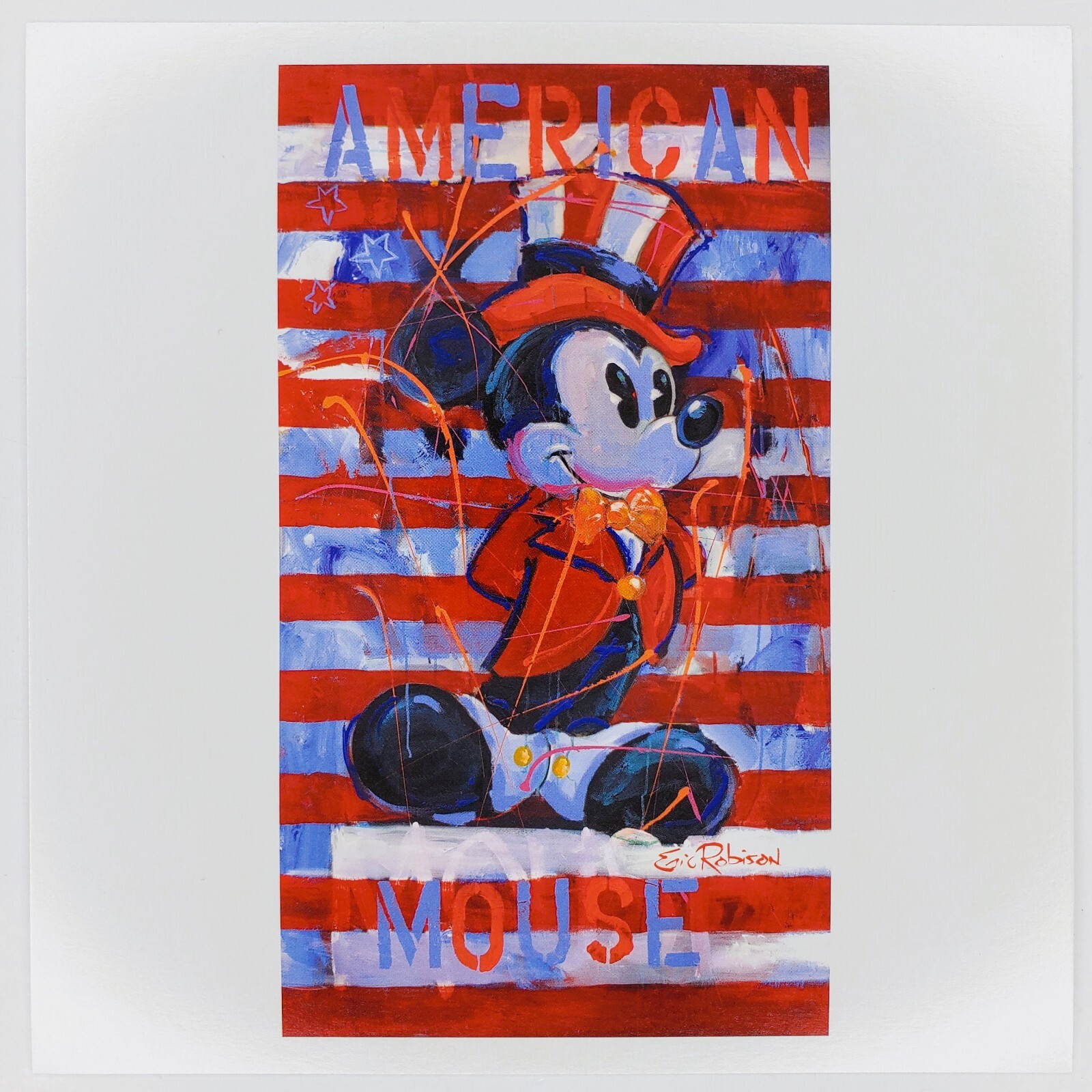 Mickey Mouse Postcard Eric Robison Disney 100 Mickeys American Mouse ...