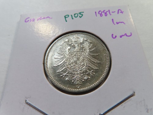 P105 Germany 1881-A 1 Mark UNC | eBay