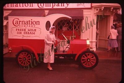 Disneyland Carnation Truck Woman 35mm Slide 1950s | eBay