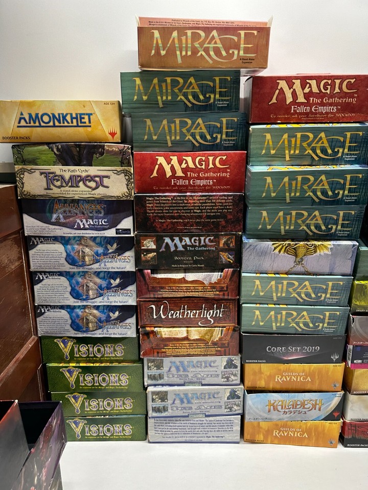 Magic The Gathering Empty Boxes - Booster Box, Deck Boxes, Original ...