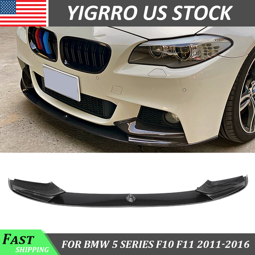 Front Splitter Lip Spoiler For 2011-2016 BMW F10 5 Series M Sport ...
