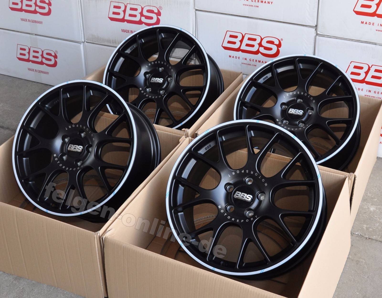 BBS CH-R Schwarz Felgen 8,5x18 Zoll CH139 für Seat Leon Typ 1P + 5F ...