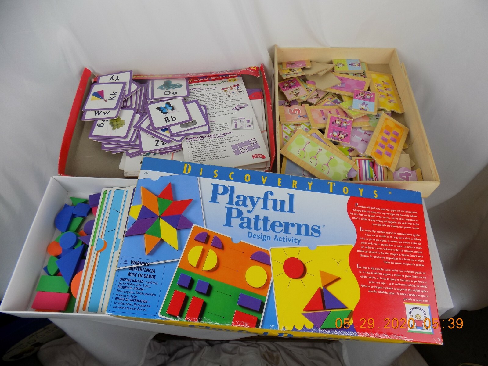 3 Games Discovery Toys Playful Patterns Design Activity Disney Dominoes ...