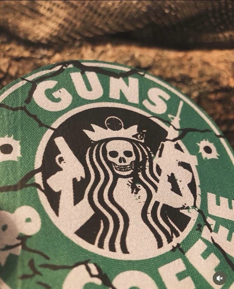 Guns & Coffee Tactical Airsoft Hook and Loop Morale Patch for Jacket ...