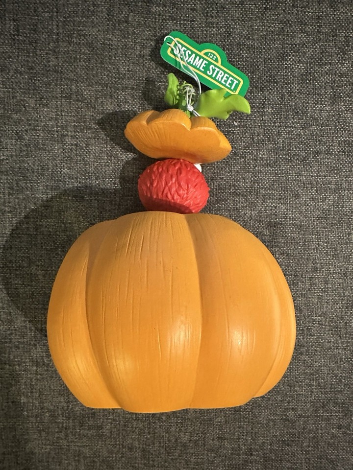 Sesame Street Halloween Pumpkin ELMO Figurine NWT - 2025 | eBay