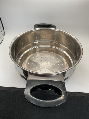 Stackable - 12" Stainless Steel Steamer Insert Pan with Handles | eBay