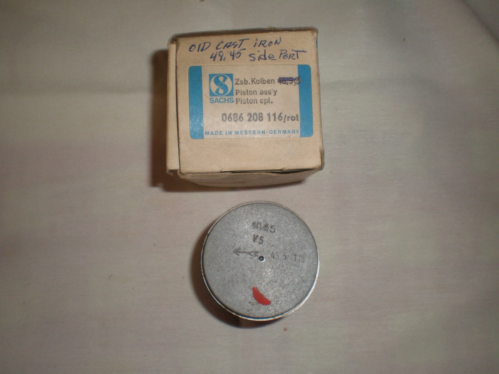 SACHS 100cc kolben piston 49.5mm cast iron cilinder | eBay