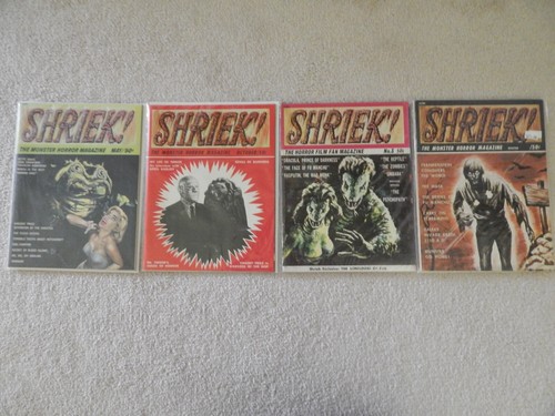 SHRIEK! MAGAZINE COMPLETE RUN OF 4 EXCELLENT CONDITION | eBay