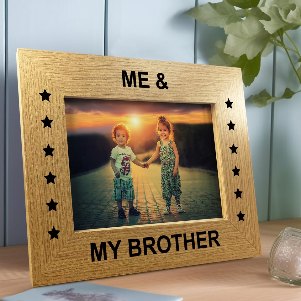Gift For Brother Sister Wood Photo Frame Sister Frame Brother Frame ...