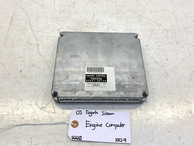 2005 TOYOTA SIENNA ENGINE COMPUTER CONTROL MODULE ECM ECU OEM 89661 ...