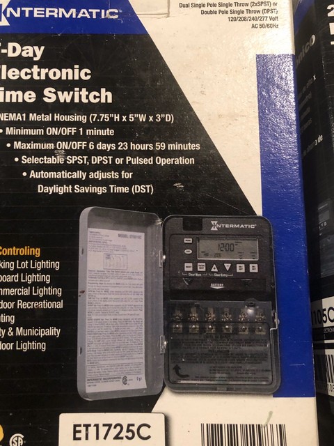 Intermatic ET1725C 7 Day Electronic Time Switch for sale online | eBay