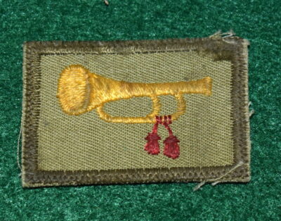 BOY SCOUT PATCH - BUGLER - PLASTIC BACK - USED | eBay