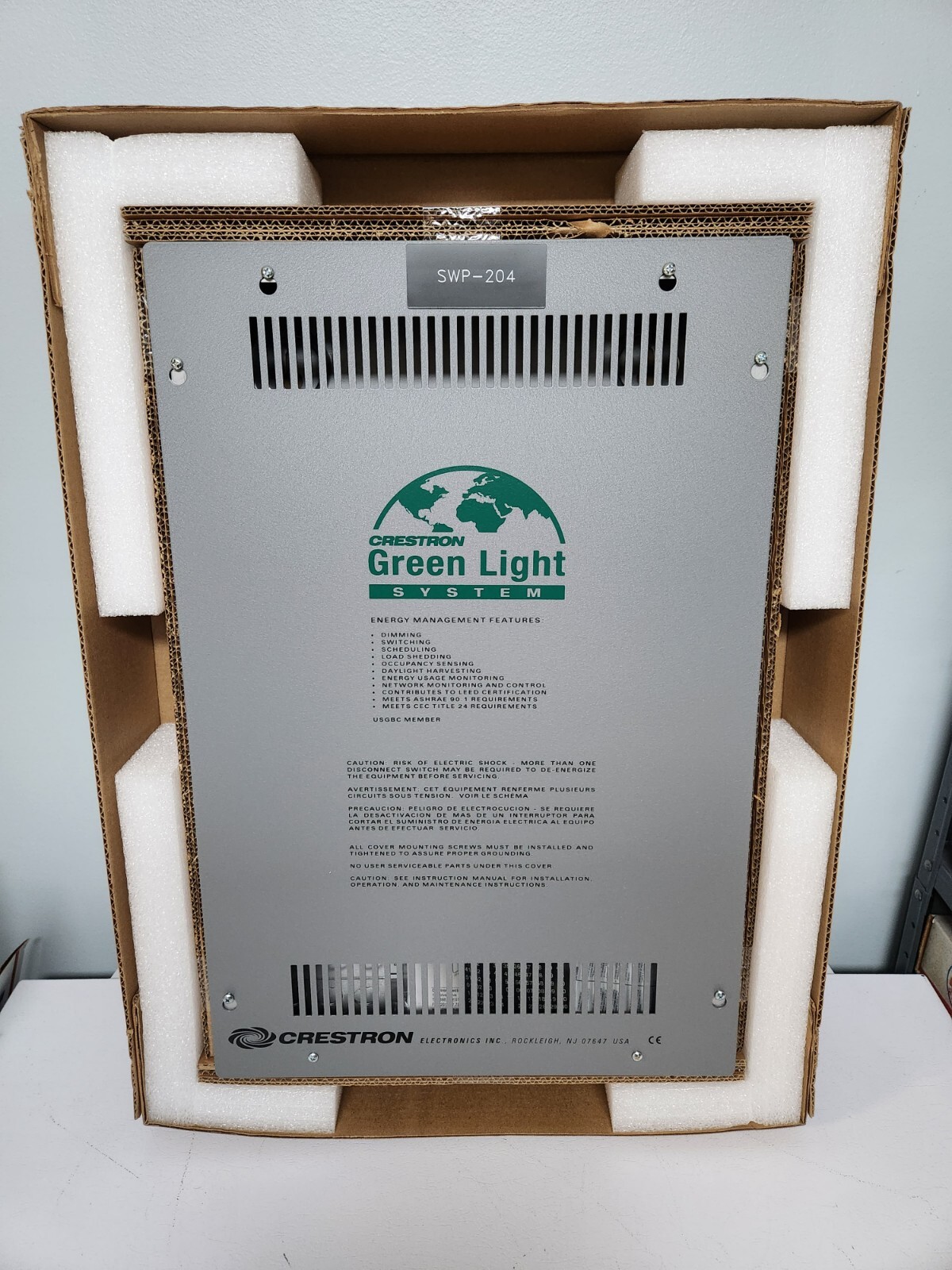 Crestron GLPX-SW-FT-8 Green Light Power Switching Cabinet + GLXX-CTRL ...