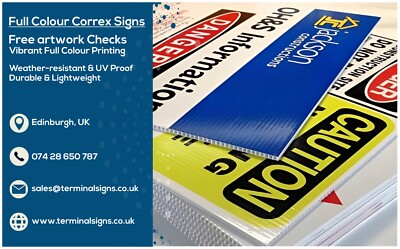 Custom Printed Correx Signs, Advertising Board, Outdoor Waterproof ...