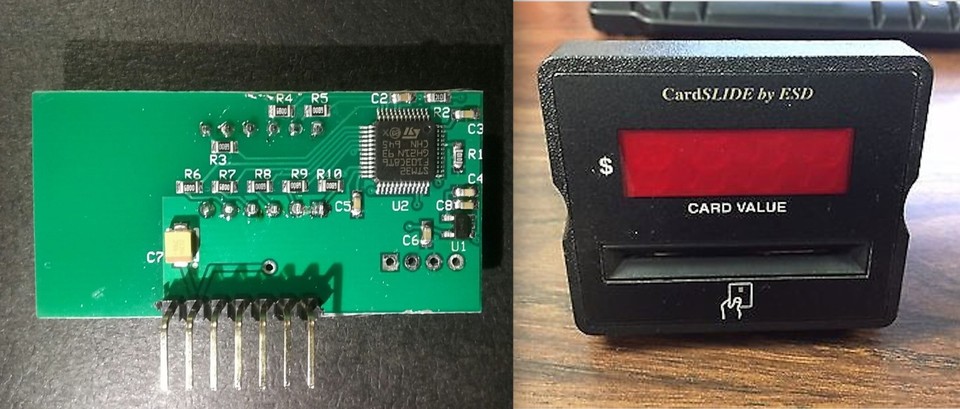 ESD Card reader #61-090-000 screen - 90-degrees angled connector ...