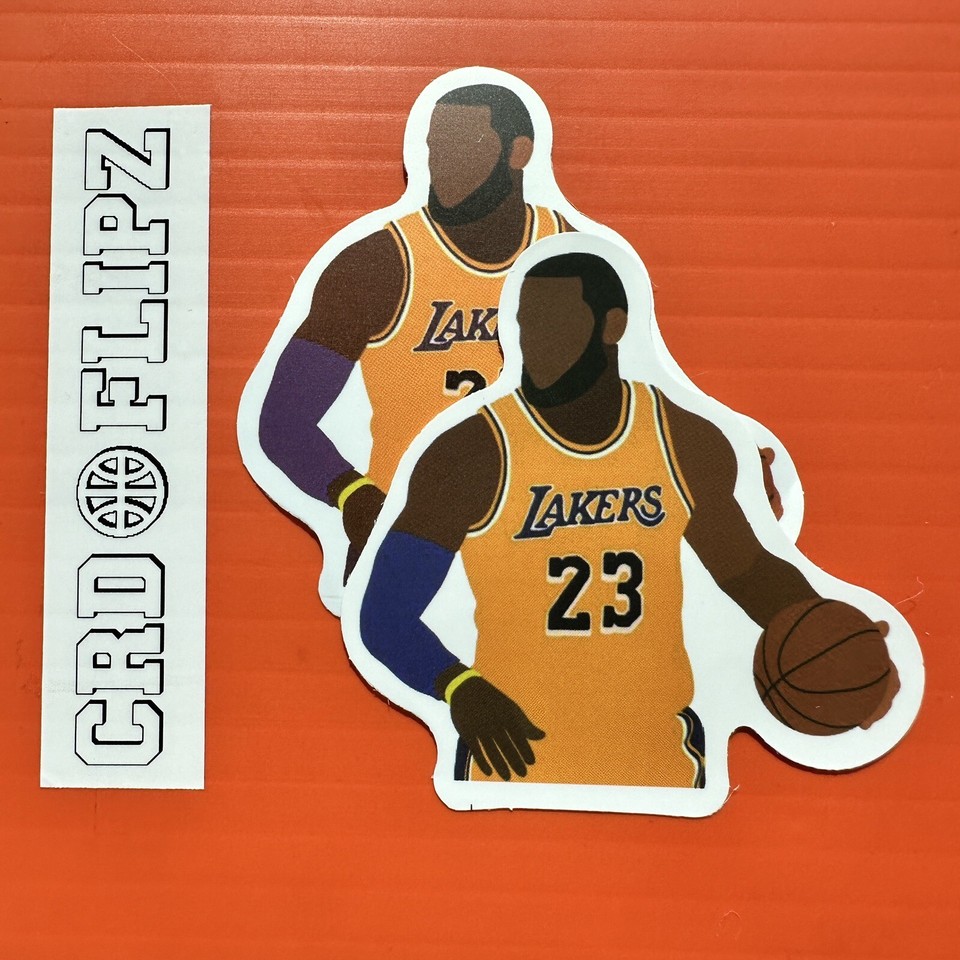 LEBRON JAMES STICKER Basketball Los Angeles Lakers NBA Cavs Heat | eBay
