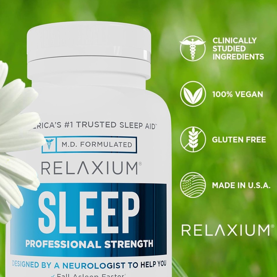 Relaxium Sleep - Improve Sleep and Fall Asleep Better - L-Tryptophan ...