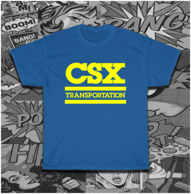 New CSX Railroad Transportation Logo Men's T-Shirt American Size S-5XL ...