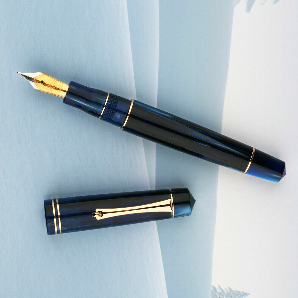 MAJOHN M800 Acrylic Resin Fountain Pen BOCK/Moonman F Nib Write Ink Pen ...